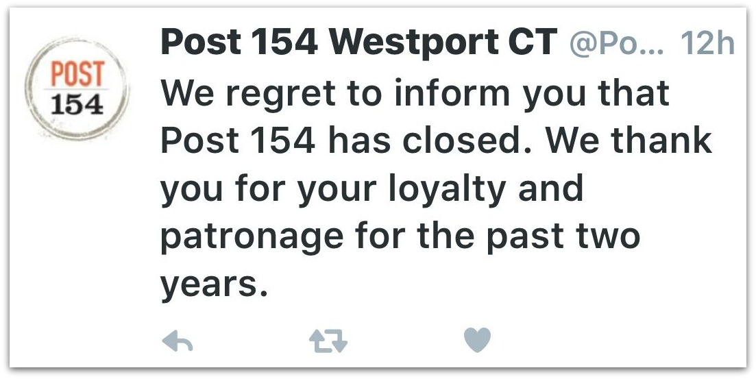 Post 154 Closes | 06880